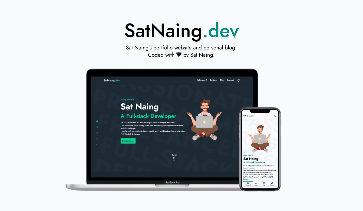 Sat Naing - A Full-stack Developer